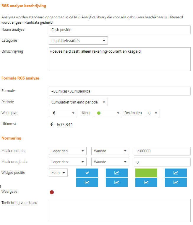 RGS Analyzer - klantspecifieke dashboards